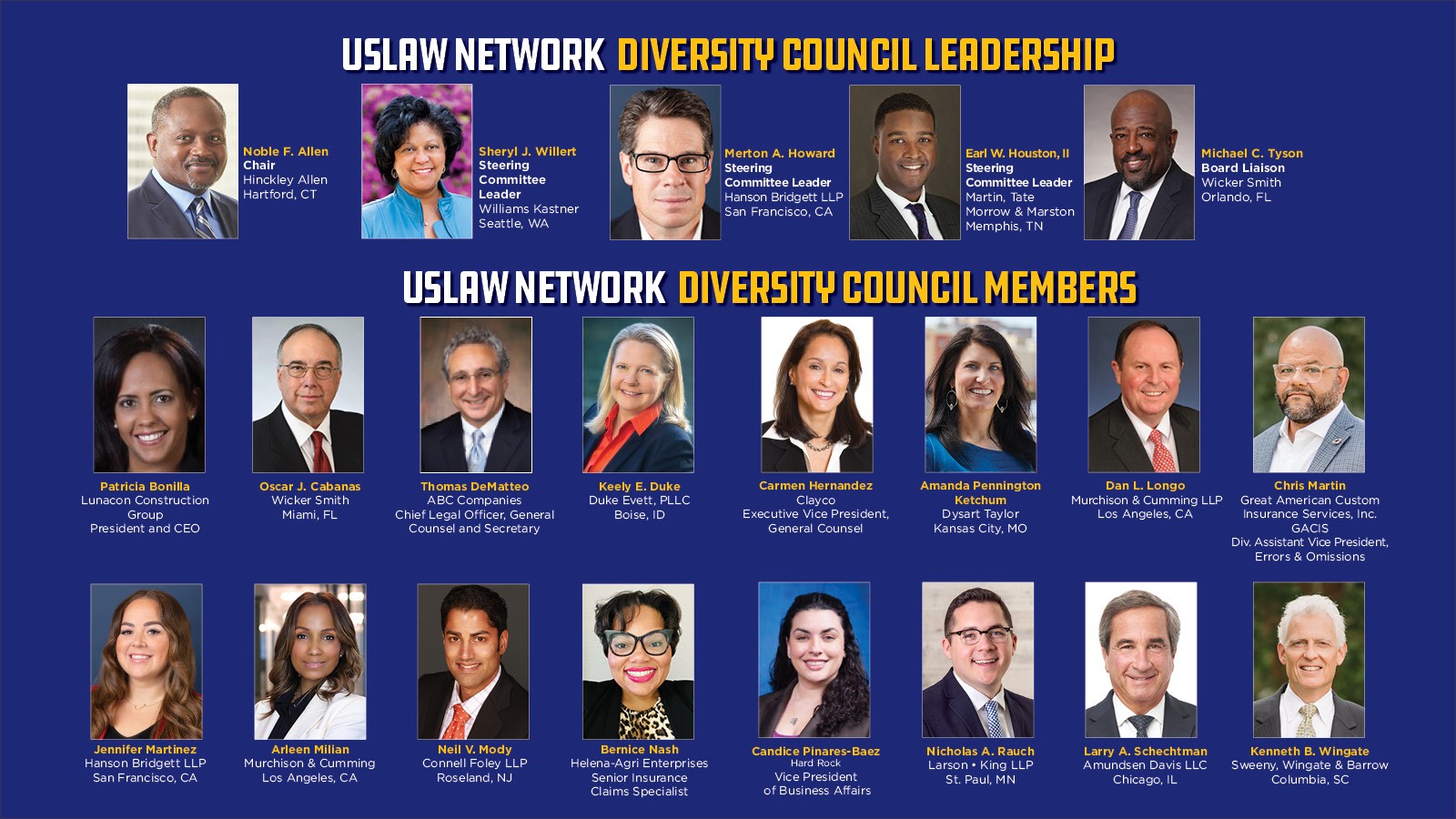 USLAW expands Diversity Council - USLAW